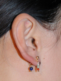 Mini Blue Red Earrings | Jewelry | Three Fleas