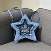 Y2k Embroidered Letter Tassel Star-shaped Backpack | Bag | Three Fleas
