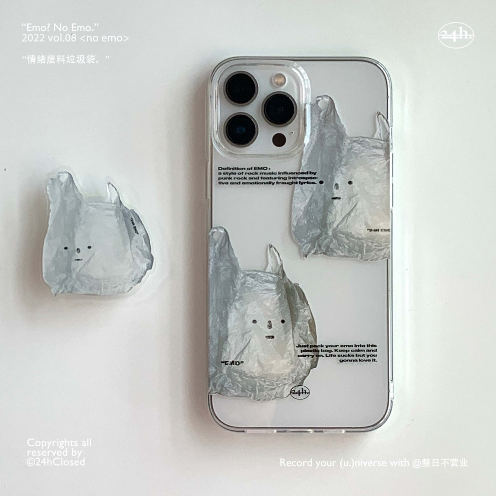 Sad Garbage Bag Phone Case | iPhone Case | Three Fleas