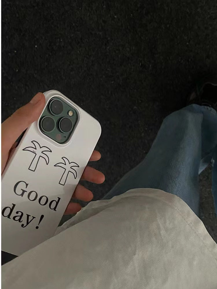 Coconut Tree Good Day Phone Case | iPhone Case | Three Fleas