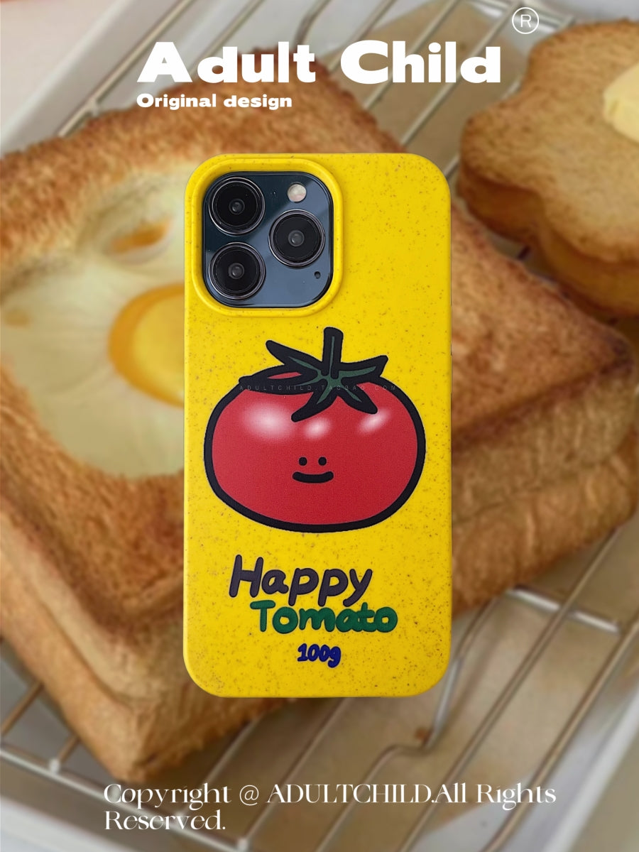 Happy Tomato Degradable Phone Case | iPhone Case | Three Fleas