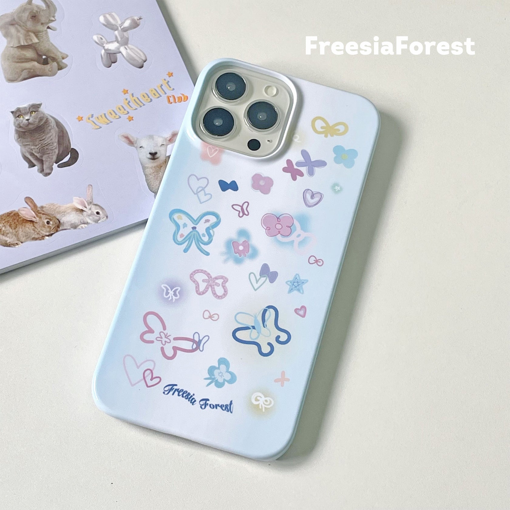 Blue Fluttering Butterflies Phone Case | iPhone Case | Three Fleas