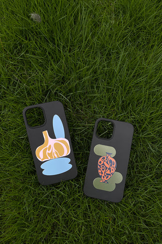 Embossed Abstract Vase Degradable Phone Case | iPhone Case | Three Fleas