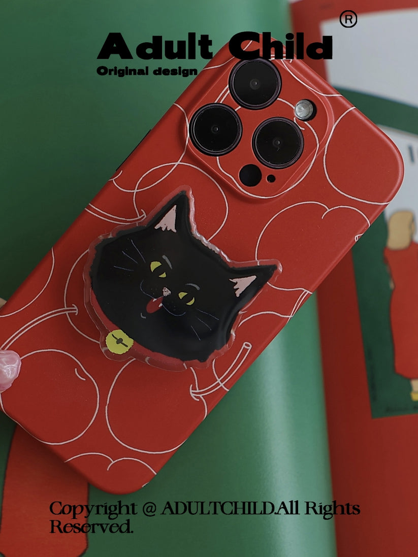 Red Cherry Apple Phone Case | iPhone Case | Three Fleas