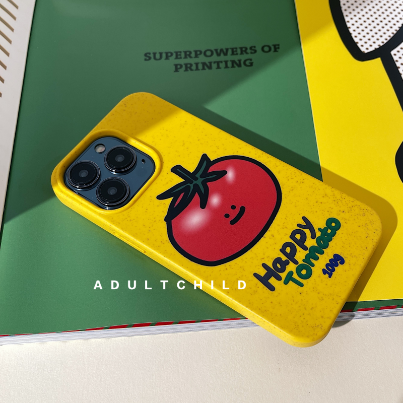 Happy Tomato Degradable Phone Case | iPhone Case | Three Fleas