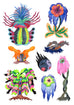 Original Design Magic Plants Waterproof Temporary Tattoo Stickers Set ...