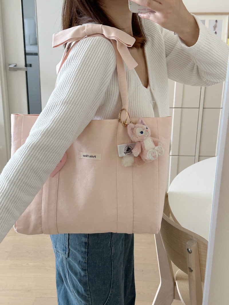 Pink Bow Shoulder Bag | Bag | Three Fleas