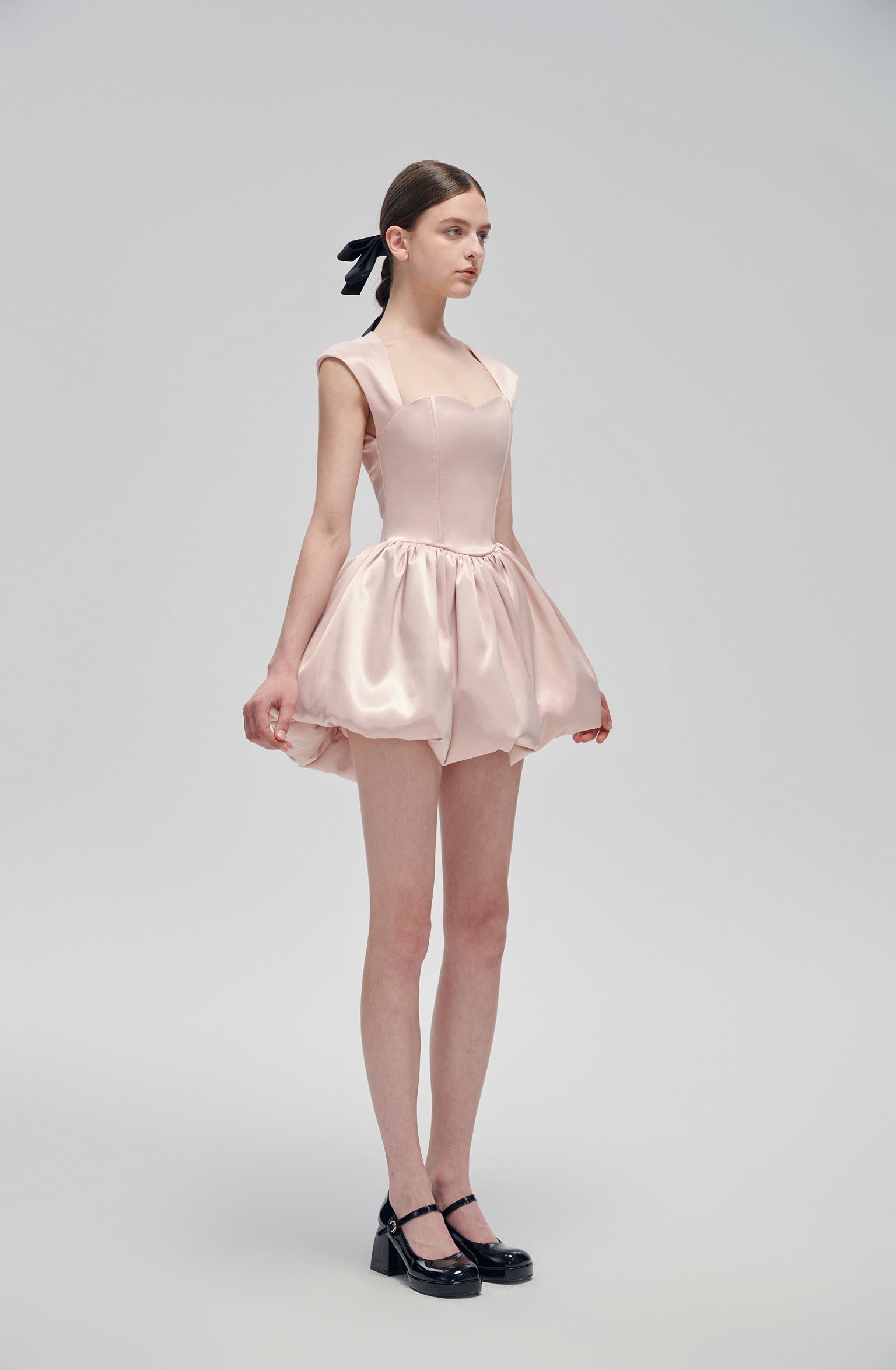 Pink Mini Dress with Open Heart Back | Dress | Three Fleas