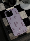 Purple Alphabet Printed Phone Case | iPhone Accessories | Three Fleas