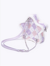 Purple Plush Star Shape Backpack | Bag | Three Fleas