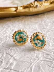 Retro Flower Resin Studs | Jewelry | Three Fleas