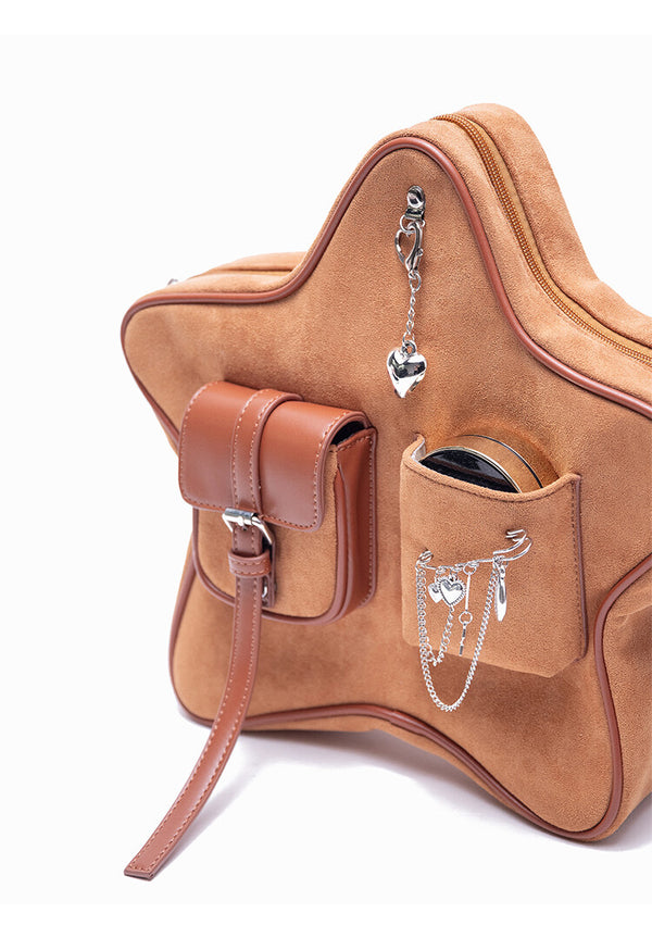 Retro Star-shaped Backpack | Bag | Three Fleas