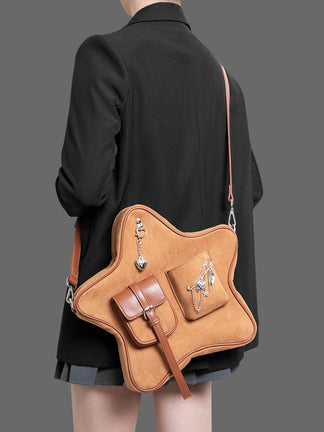 Retro Star-shaped Backpack | Bag | Three Fleas