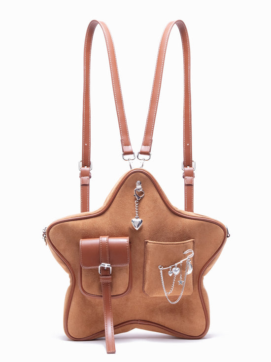 Retro Star-shaped Backpack | Bag | Three Fleas