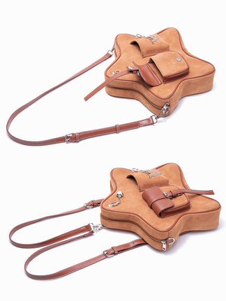 Retro Star-shaped Backpack | Bag | Three Fleas