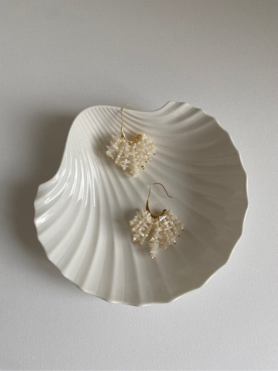 Seashell Fragments Earrings | Jewelry | Three Fleas