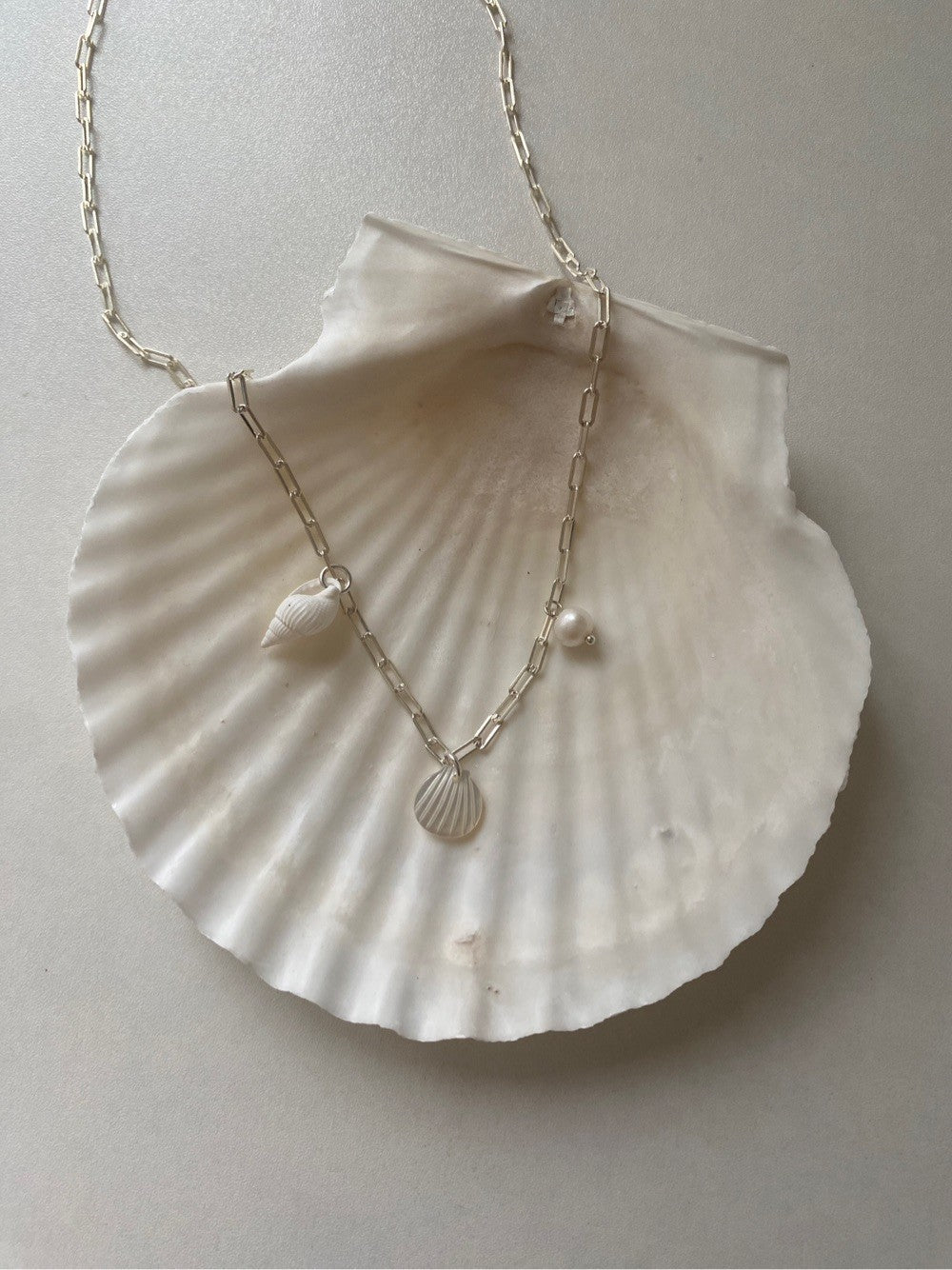 Shell Pearl Necklace | Jewelry | Three Fleas
