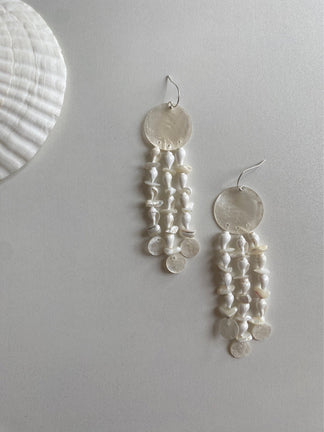 Shell Wind Chimes Earrings | Jewelry | Three Fleas