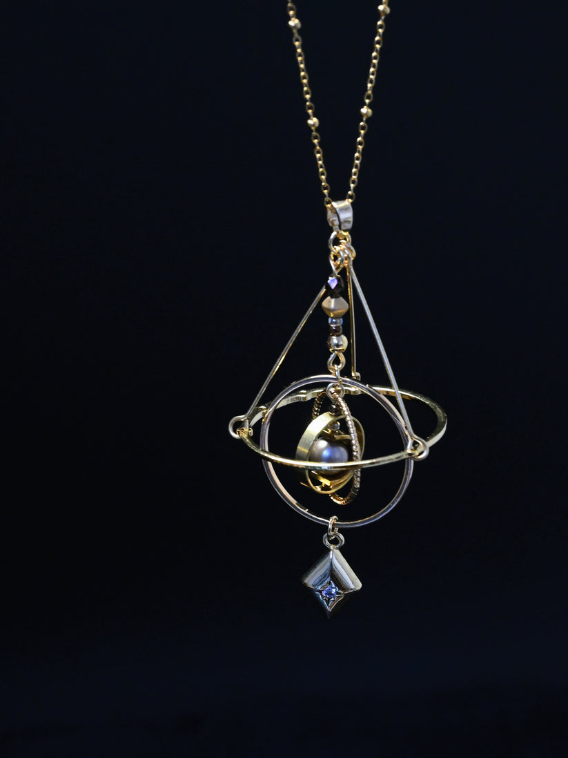 Solar Dial Track Necklace | Jewelry | Three Fleas