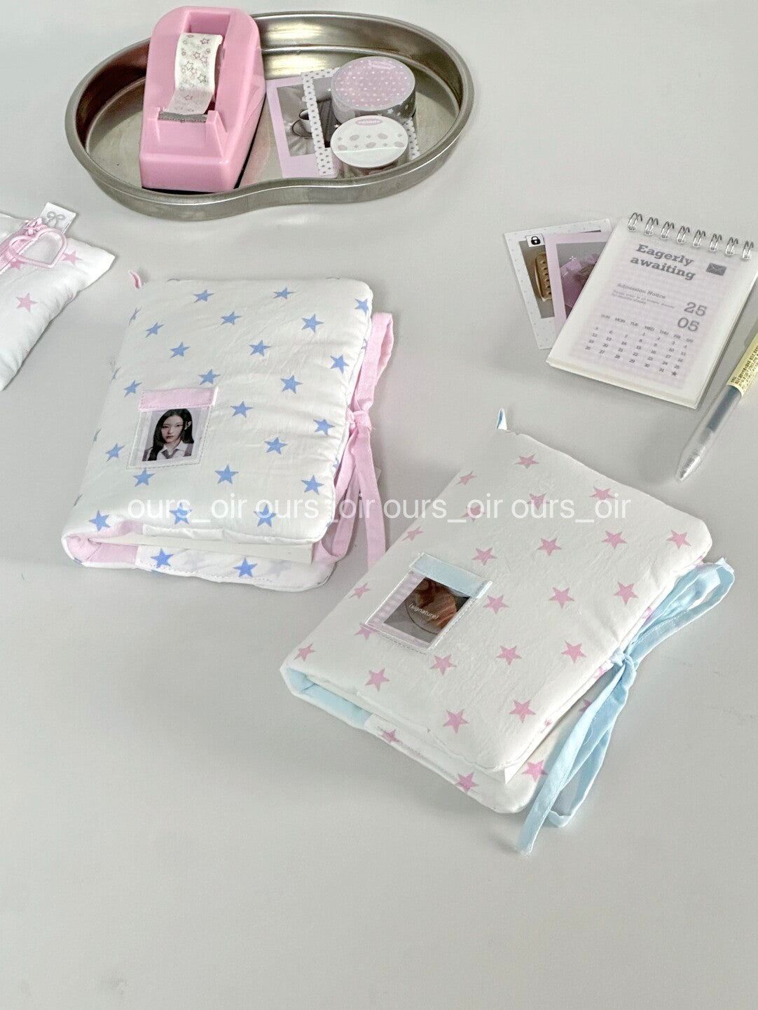 Star & Bow Book Cover | Hobonichi | Three Fleas