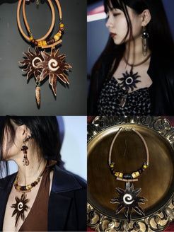Sun Totem Necklace | Jewelry | Three Fleas