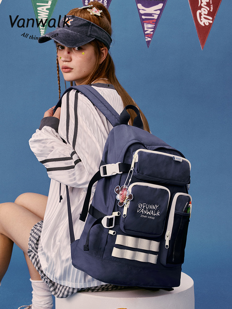 Vanwalk Sport Series Pocket Backpack | Bag | Three Fleas