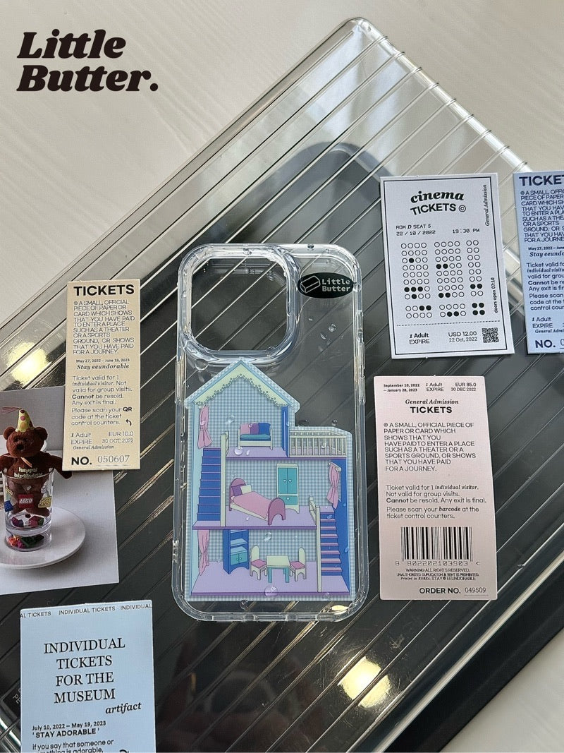 「Original」Villa Printed Clear Phone Case | iPhone Accessories | Three Fleas