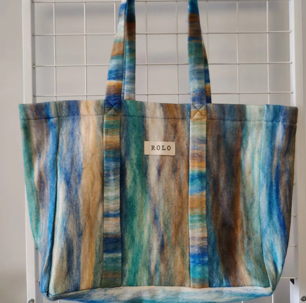 Woolen Plaid Tote Bag | Bag | Three Fleas