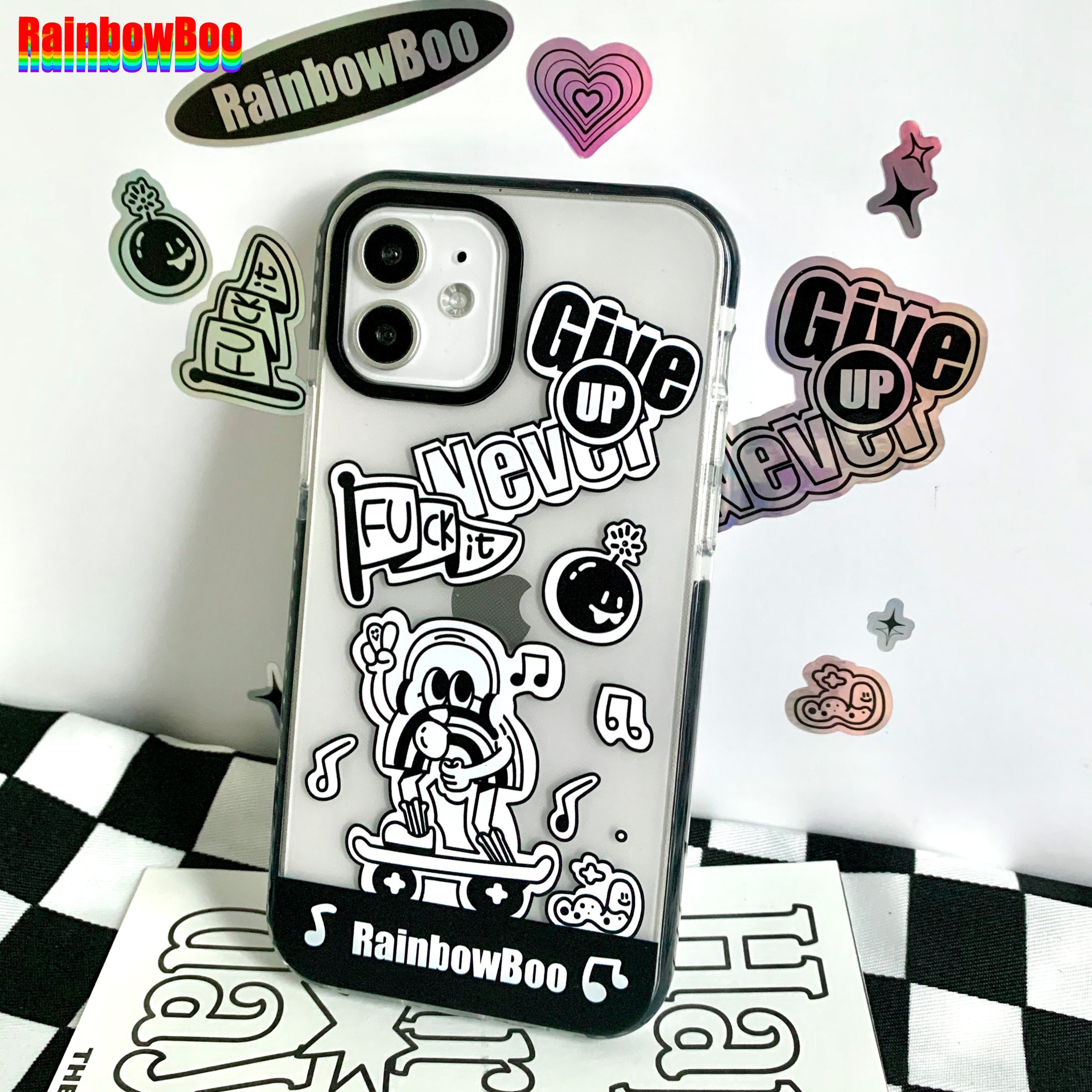 Never Give Up | iPhone Case | Three Fleas Exclusive