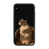 [ Meme Case ] Standing Cat Phone Case For Couple | Phone Case | Three Fleas