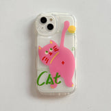 🐱A Pink Kitty Double-layer Full Protective iPhone Case | Phone ...