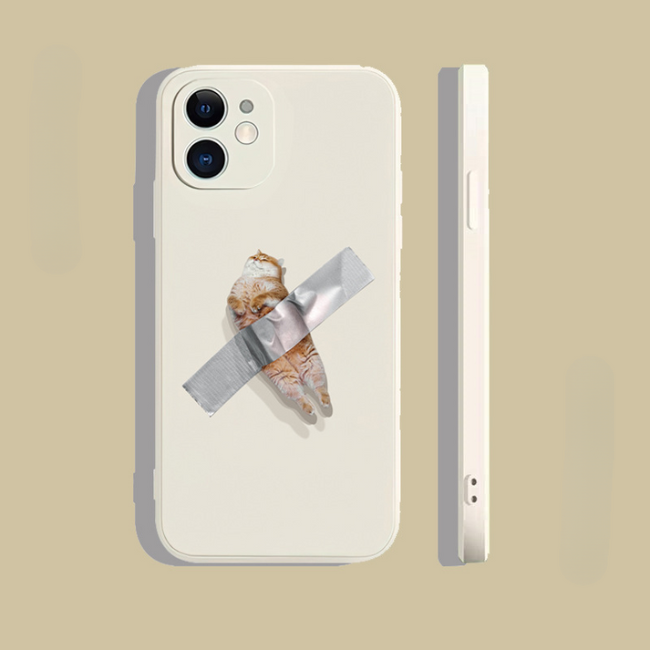 [ Meme Case ] Tape cat phone case | iPhone Case | Three Fleas