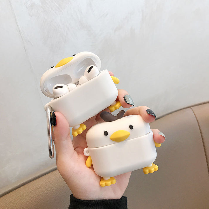 Cute Little Kawaii Duck AirPods Case for AirPods Pro/2/1 | Three Fleas